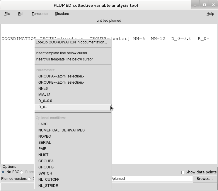 [1312.3190] PLUMED-GUI: an environment for the interactive development of molecular dynamics ...