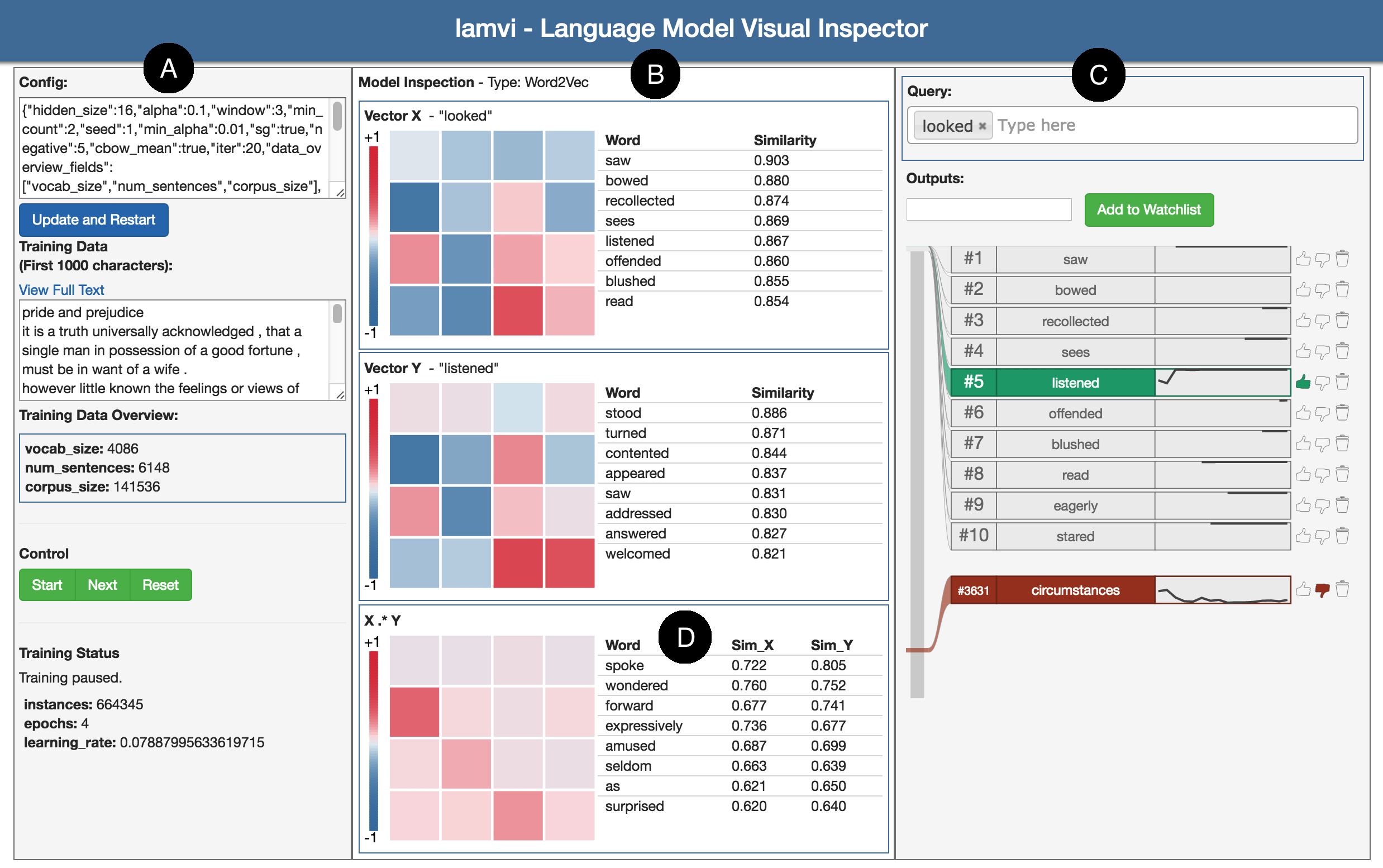 [1810.11367] LAMVI-2: A Visual Tool for Comparing and Tuning Word Embedding Models