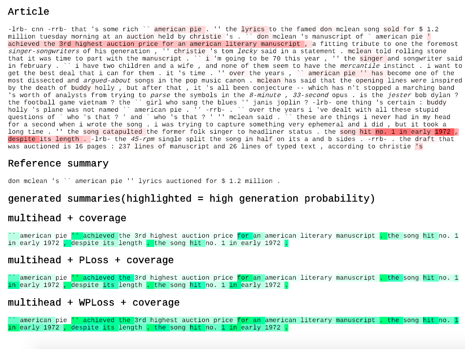 [1905.01975] Point-less: More Abstractive Summarization with Pointer-Generator Networks