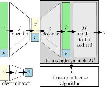 [1906.08652] Disentangling Influence: Using disentangled representations to audit model predictions