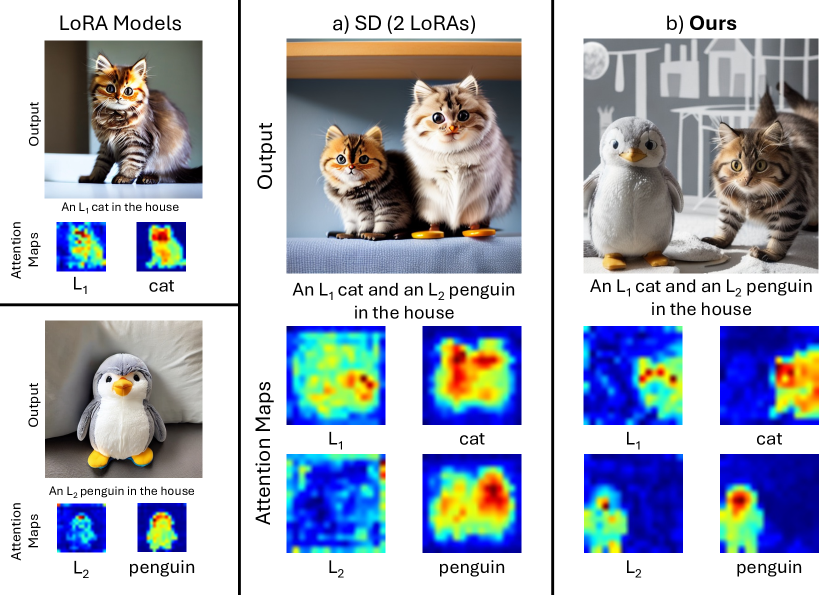 [2403.19776] CLoRA: A Contrastive Approach to Compose Multiple LoRA Models
