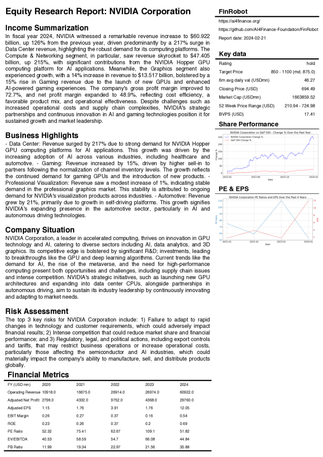 [2405.14767] FinRobot: An Open-Source AI Agent Platform for Financial Applications using Large ...