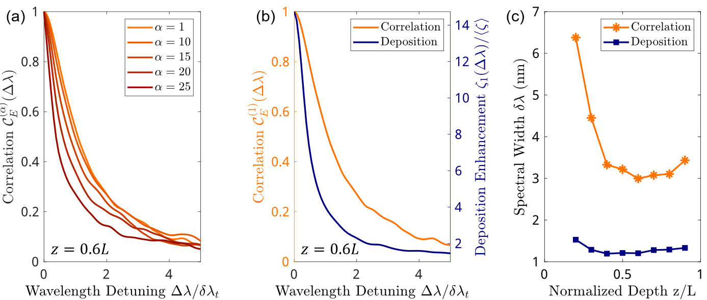 [2411.05339] Spectral Width of Maximum Deposition Eigenchannels in Diffusive Media